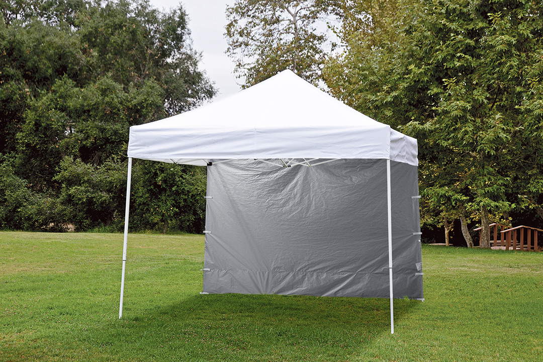 10’ Commercial Single Wall, White, Taffeta