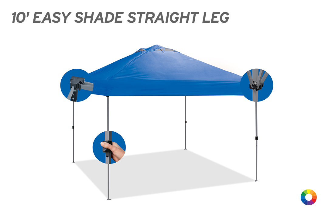 10' EASY SHADE STRAIGHT LEG